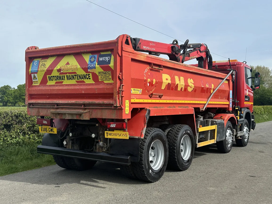 Scania G410 8 X 4 Tipper with Grab - EU16GWL - Sotrex Limited