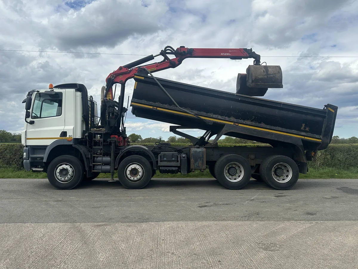 DAF CF 85 360 8 X 4 Tipper with Grab - HY12VMJ - Sotrex Limited